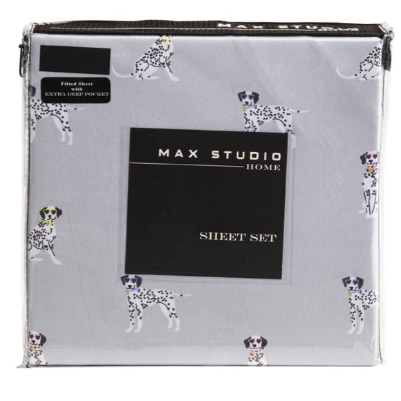 Max Studio | Bedding | Max Studio Dalmatians Sunnies Gray Queen Sheet ...
